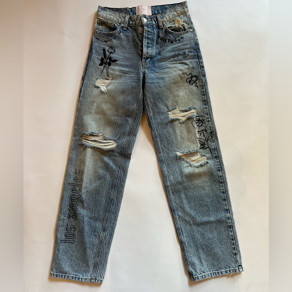 Revice Super 80’s Hollywood Icon Jeans Size 25 Decora… - Gem